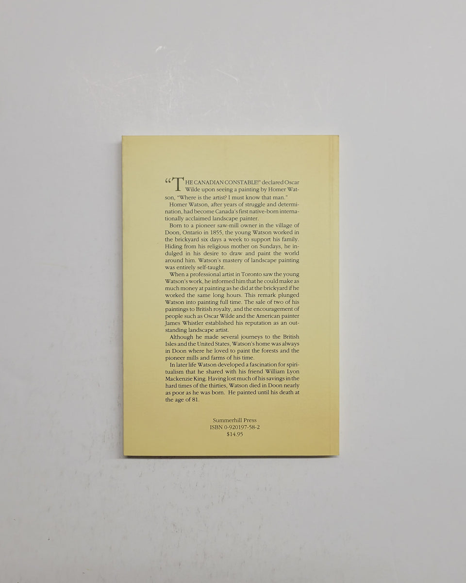 Homer Watson: The Man of Doon by Muriel Miller | D & E LAKE LTD. BOOKS ...