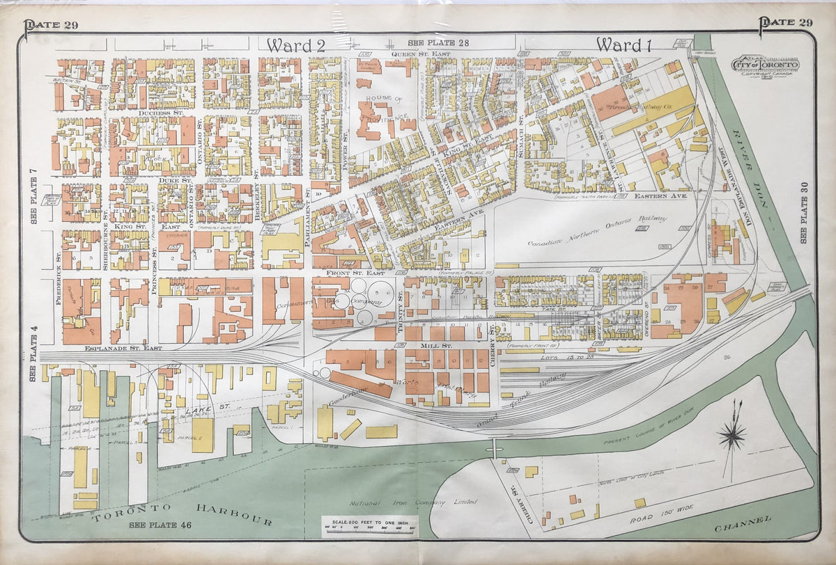 1910 Goad Insurance Map Distillery District Corktown Old Toronto Map ...