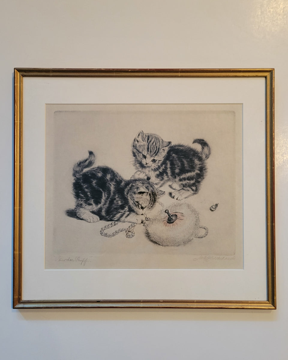 Meta Pluckebaum [German, 1876-1945] Powder Puff Etching | D&E LAKE – D ...