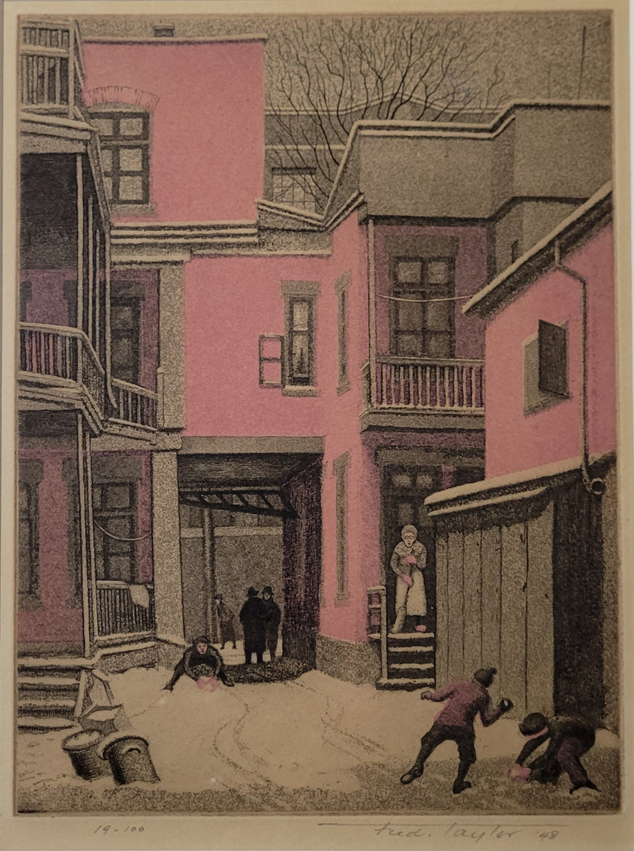 Frederick B. Taylor [1906-1987] Courtyard Off St. Lawrence Blvd. 1948 ...